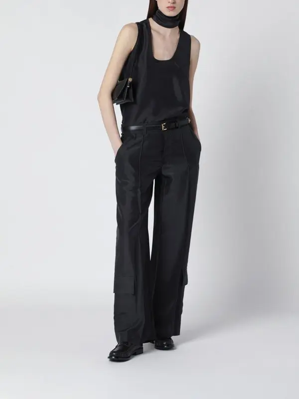 DURAZZI MILANO Tailored Wide Leg Cargo Pants