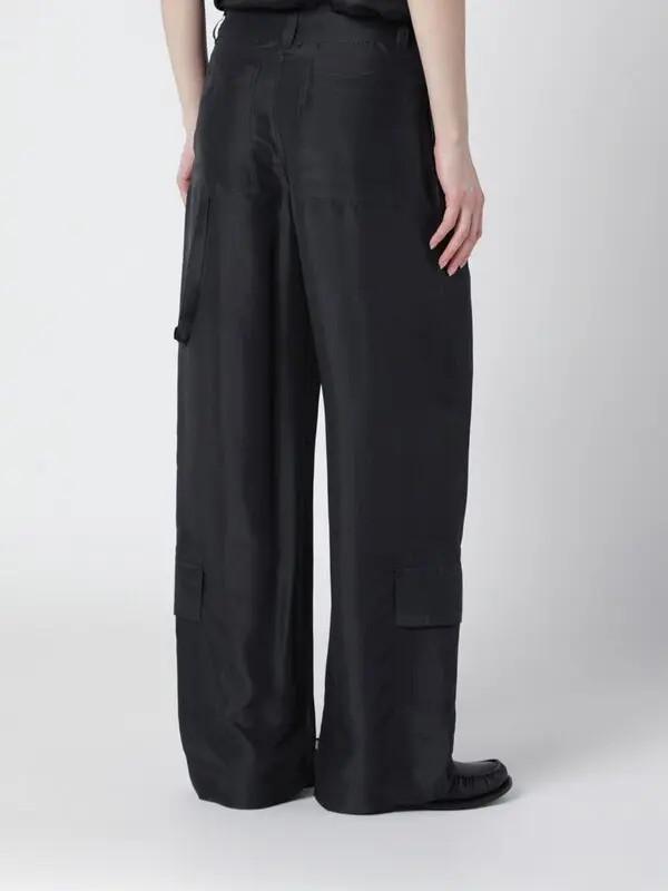 DURAZZI MILANO Tailored Wide Leg Cargo Pants