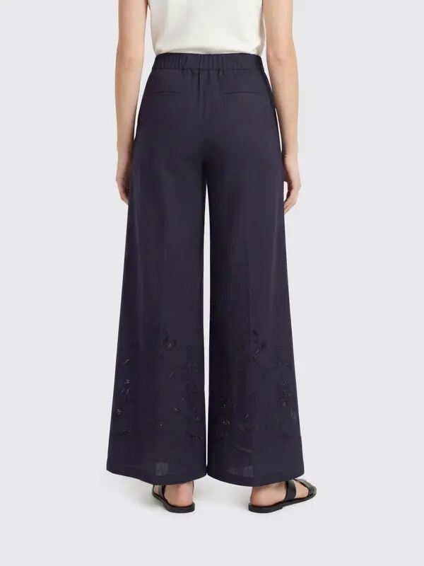 FORTE_FORTE Embroidered Wide Leg Trousers