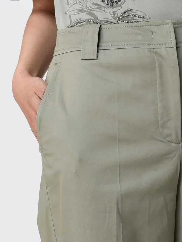 Liu Jo Cotton Wide Leg Trousers