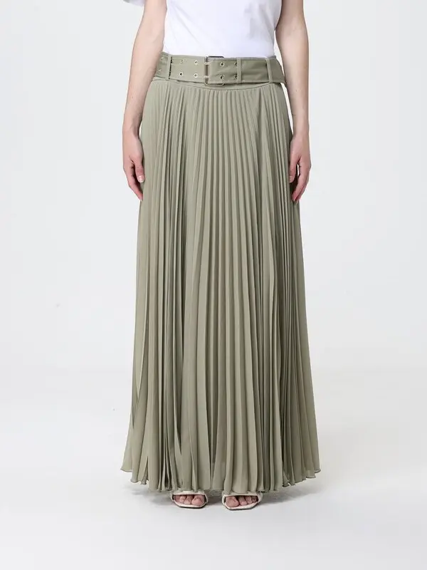 Liu Jo Pleated Maxi Skirt With Belt Detail