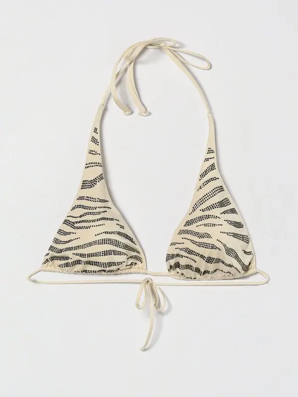 MC2 SAINT BARTH Embroidered Triangle Bikini Top - Dark