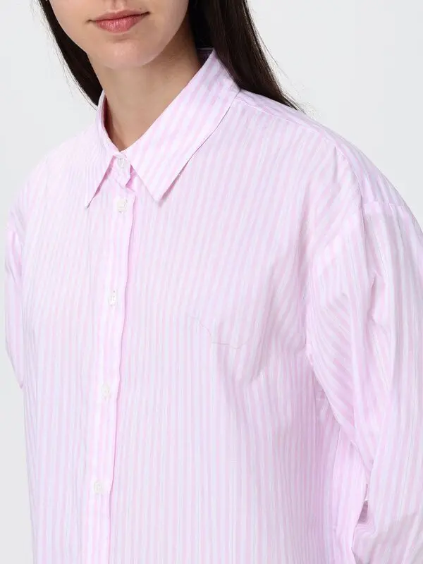 MC2 SAINT BARTH Striped Shirt Dress - Pink