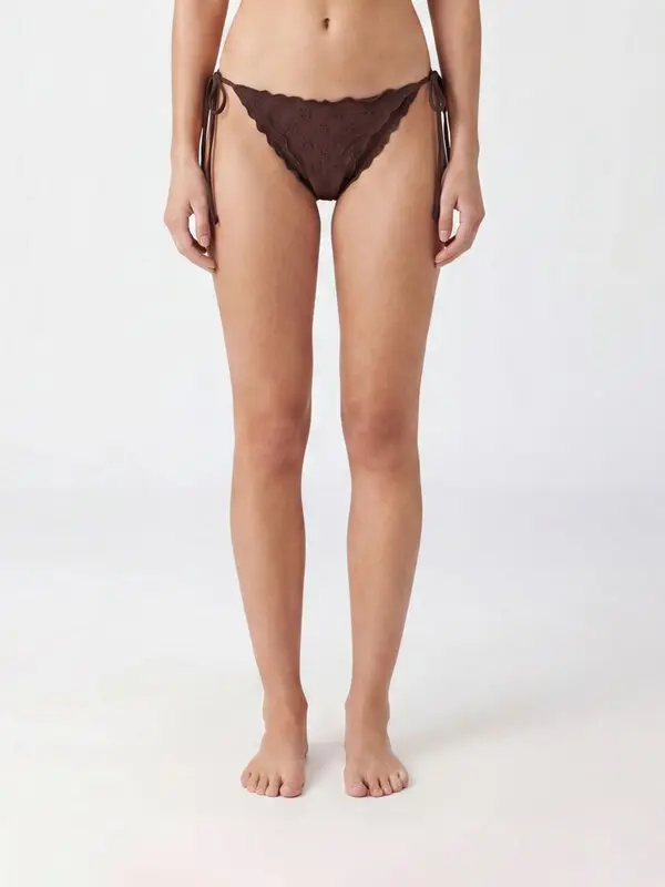 MC2 SAINT BARTH Bikini Bottom With Star Print - Brown