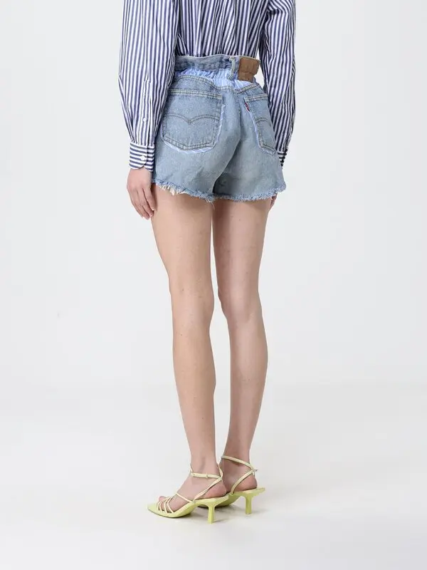 MC2 SAINT BARTH Denim Shorts With Animalier Inserts