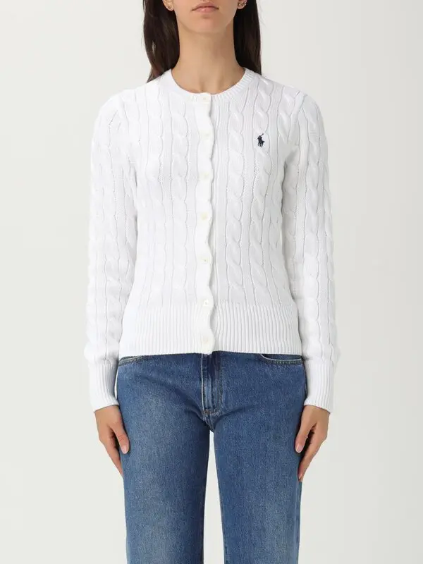 Polo Ralph Lauren Cable Knit Cardigan - White