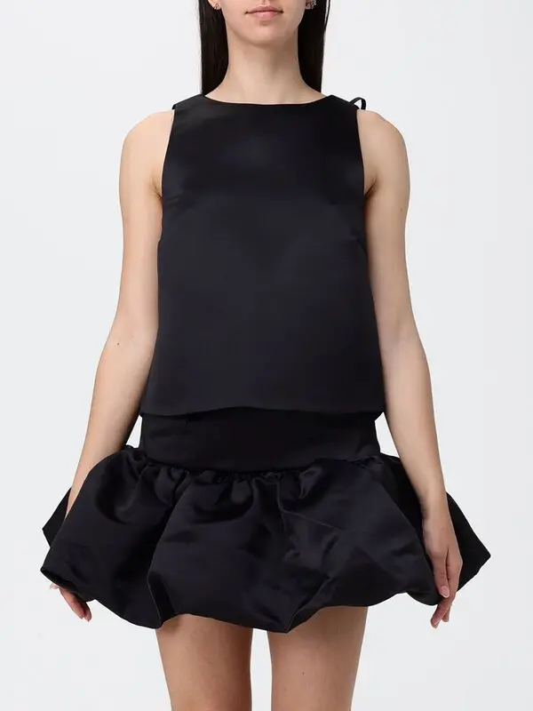 GANNI Sleeveless Top With Bow Detail