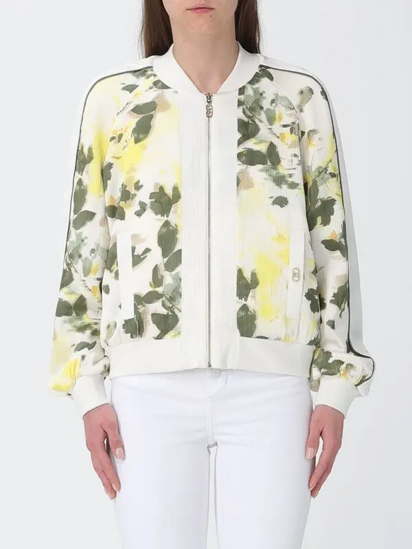 Liu Jo Floral Print Zip-up Jacket - Green
