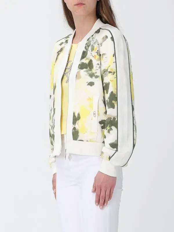 Liu Jo Abstract Floral Print Bomber Jacket