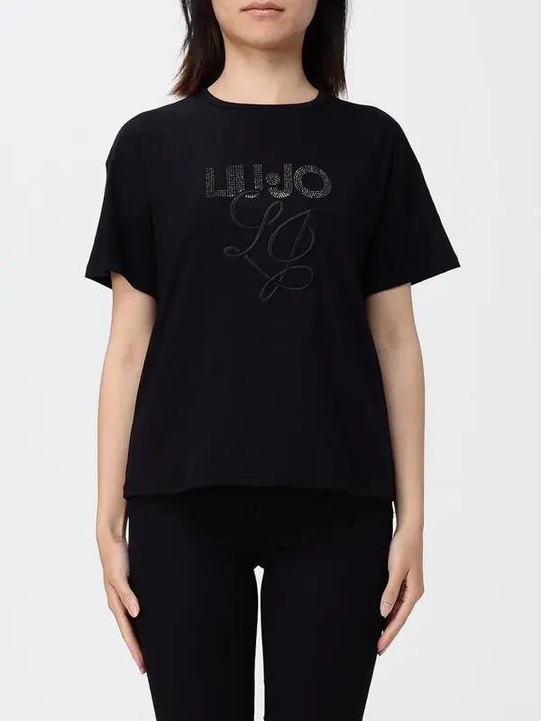 Liu Jo Embellished Logo T-shirt - Black