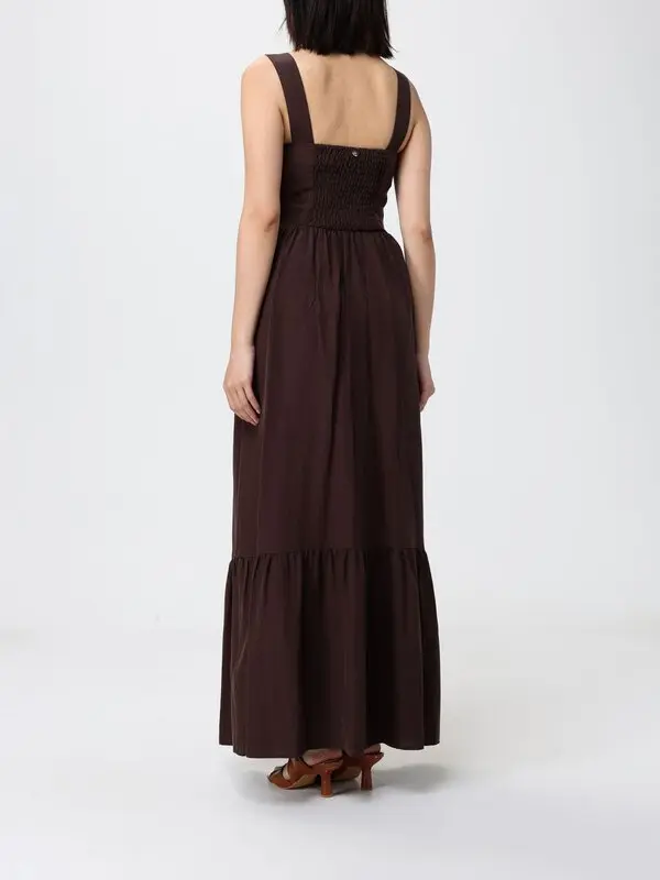 Liu Jo Long Off-the-shoulder Maxi Dress With Tie Waist - White