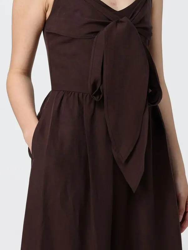 Liu Jo Long Off-the-shoulder Maxi Dress With Tie Waist - White