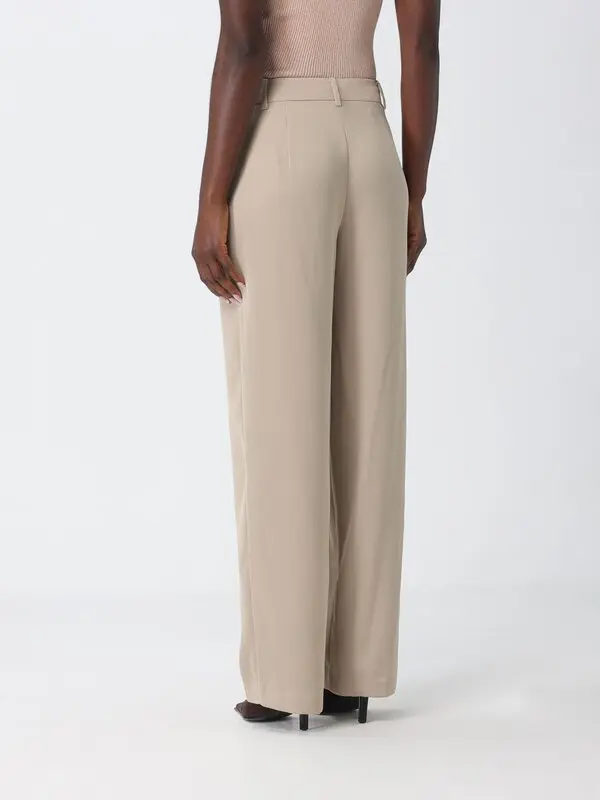 Armani Exchange Tailored Wide-leg Trousers - Sand