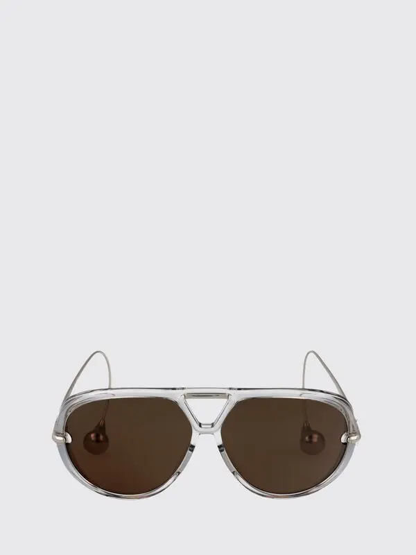 Bottega Veneta Metal And Acetate Aviator Sunglasses - Grey