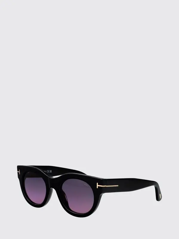TOM FORD Acetate Cat Eye Sunglasses - Black