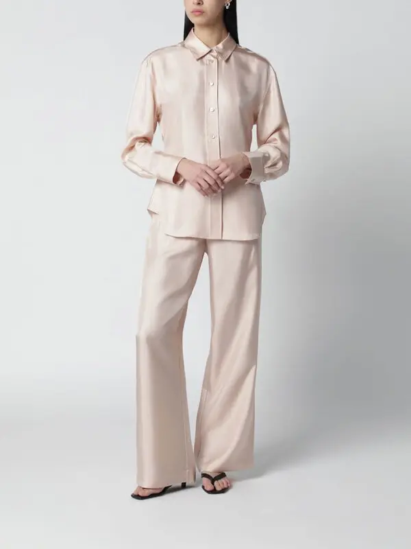 RÓHE Wide Leg Trousers - Pink