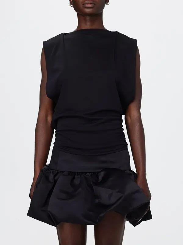 Jacquemus Sleeveless Top With Tie-fastening Straps - Black