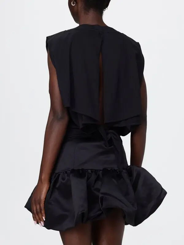 Jacquemus Sleeveless Top With Tie-fastening Straps - Black