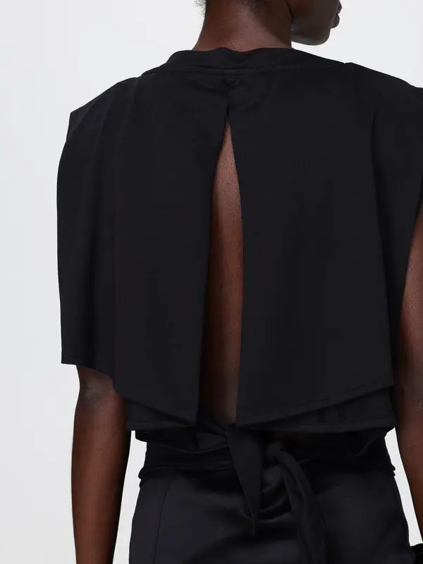 Jacquemus Sleeveless Top With Tie-fastening Straps - Black