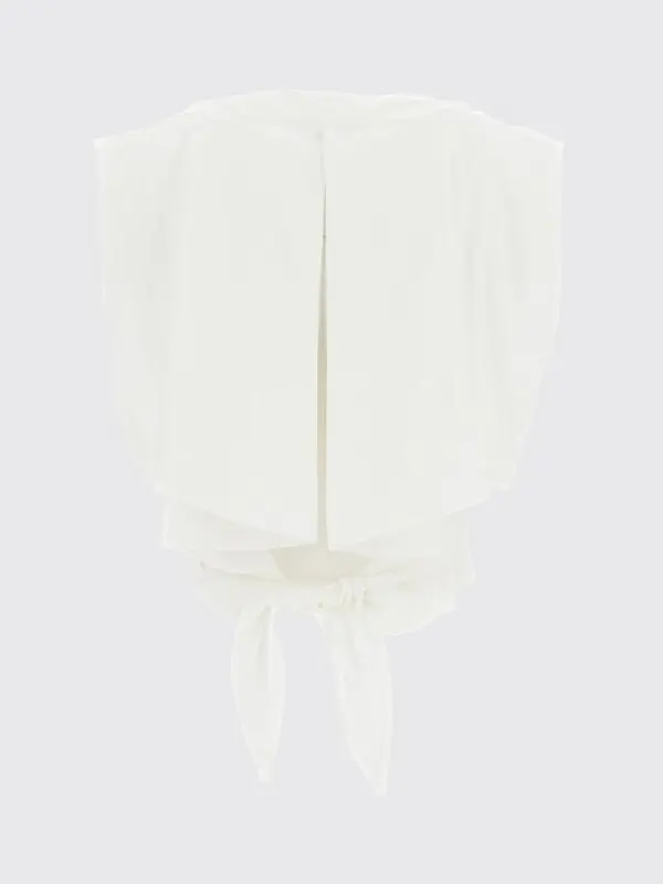 Jacquemus Sleeveless Top With Tie-fastening Straps - White