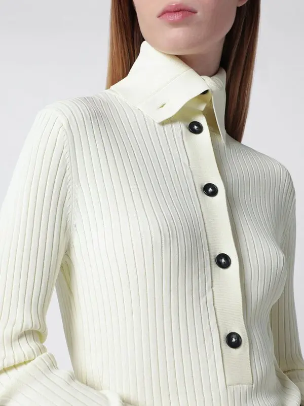 ENTIRE STUDIOS Slim Fit Ribbed Turtleneck Jumper - White