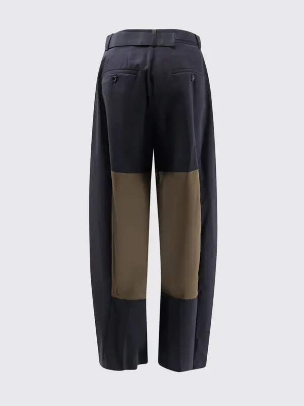 Sacai Mesh Wide-leg Trousers - Navy