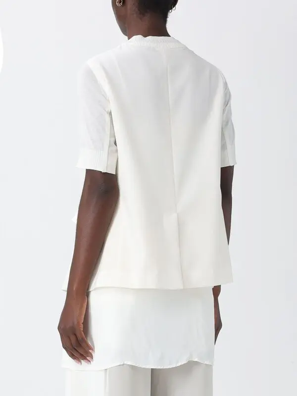 Sacai Cotton Top With Transparent Inserts