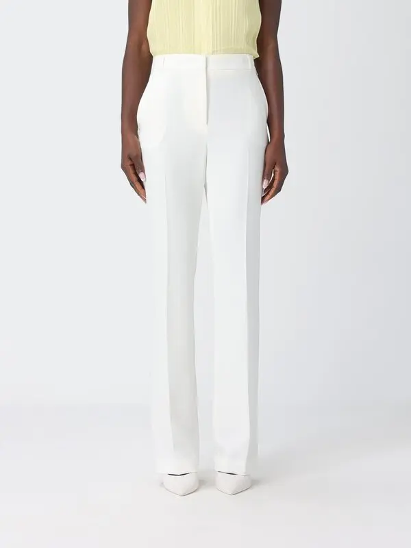 Liu Jo Stretch Crêpe Classic Trousers - White