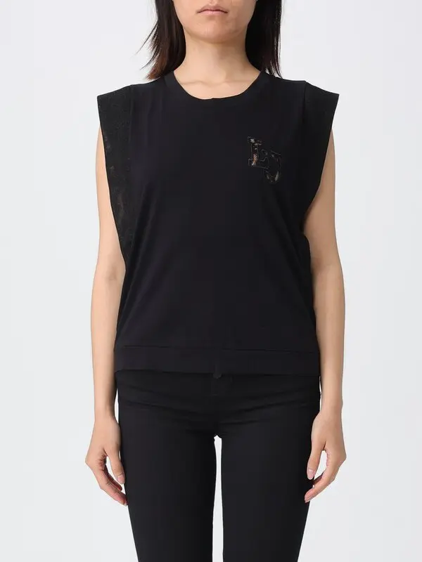 Liu Jo Embellished Graphic T-shirt - Black