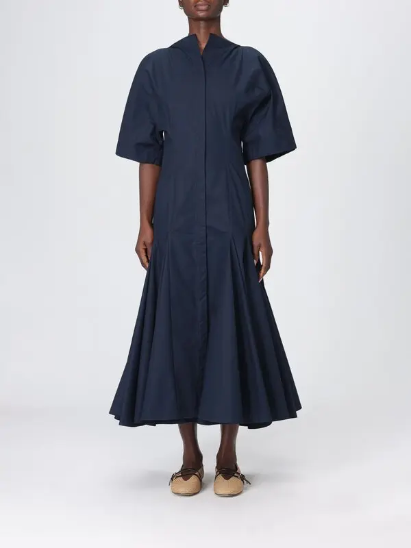 Jacquemus Cotton Midi Shirt Dress - Blue