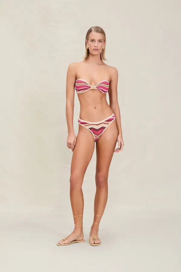 Devon Windsor Shayla Knit Bikini Bottoms - Pink