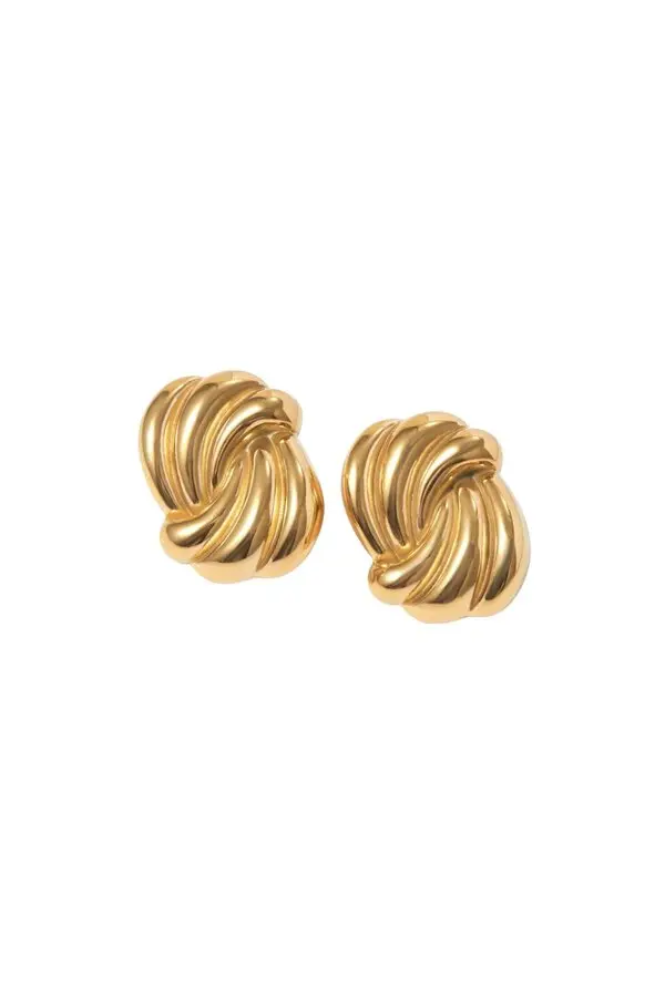 ARELLA Aurelie Twisted Earrings - Natural