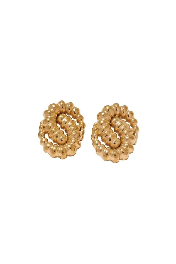 ARELLA Seraphine Sculptural Earrings - Red