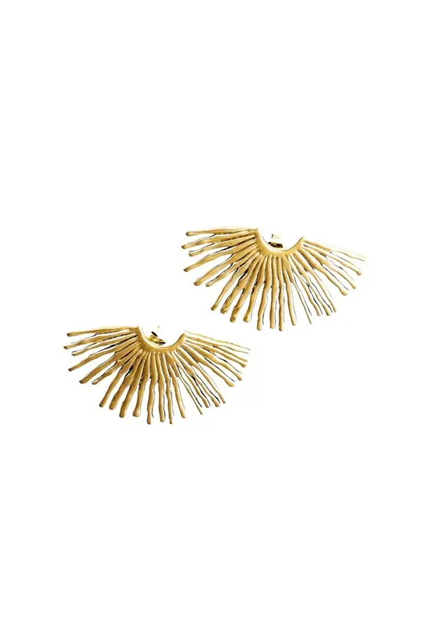 ARELLA Soleil Statement Earrings - Gold