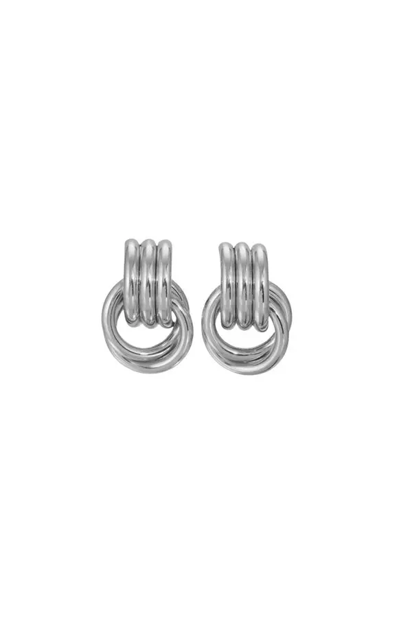 ARELLA Capucine Hoop Earrings - Red