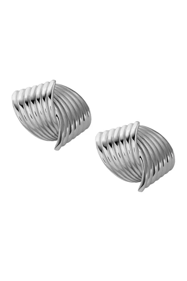 ARELLA Vivienne Silver-plated Sculptural Stud Earrings - Gold