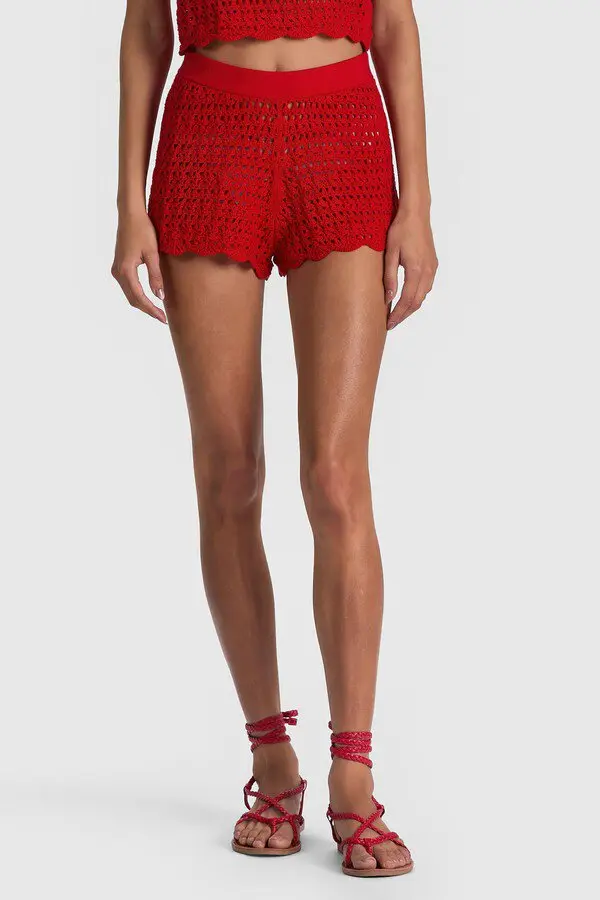 Alice + Olivia Bobbi Crochet Short