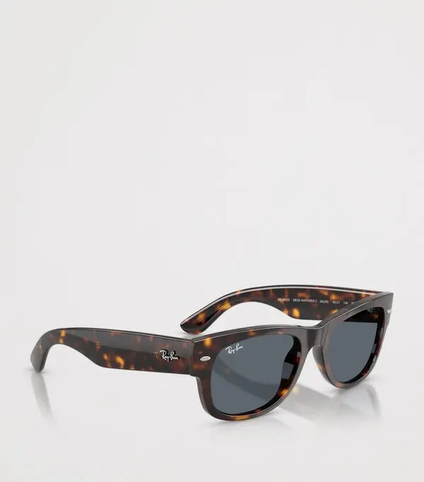 Ray-ban Mega Wayfarer Ii Square Sunglasses - Brown
