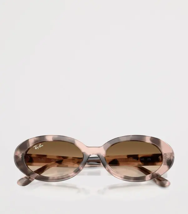 Ray-ban Rb2223 Oval Sunglasses - Pink
