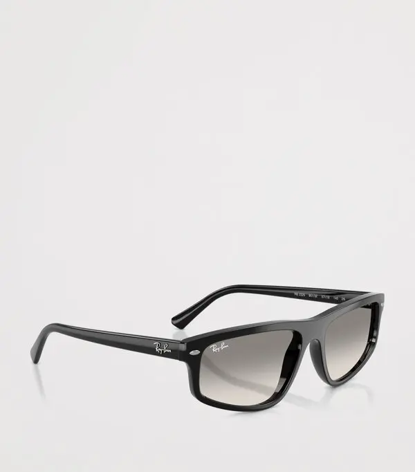 Ray-ban Rectangular Full Rim Sunglasses - Black