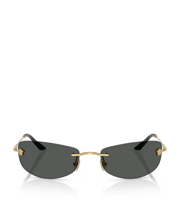 Versace Metal Ve2279 Sunglasses - Gold