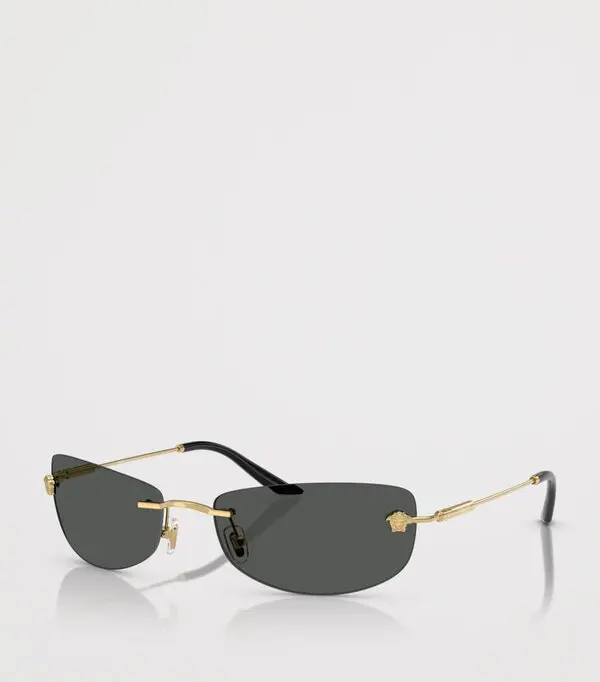 Versace Metal Ve2279 Sunglasses - Gold