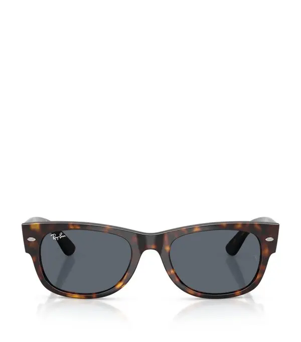 Ray-ban Mega Wayfarer Ii Square Sunglasses - Brown