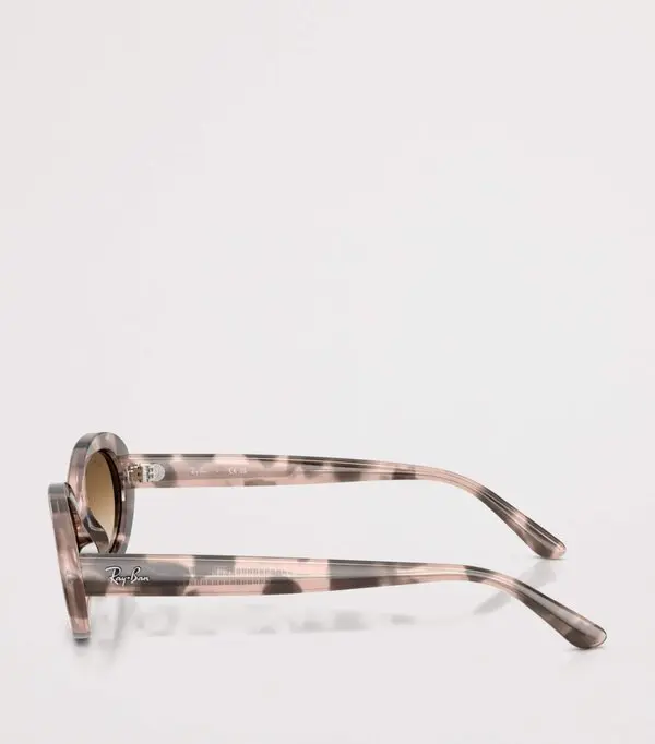 Ray-ban Rb2223 Oval Sunglasses - Pink