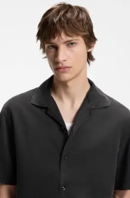 Hugo Oversized-fit Shirt With Camp Collar