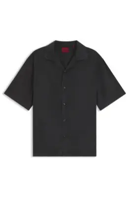 Hugo Oversized-fit Shirt With Camp Collar