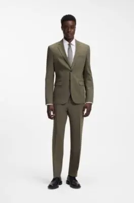 Hugo Slim-fit Shirt In Dobby Cotton