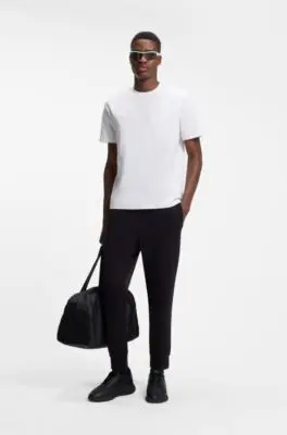 BOSS Cotton T-shirt With Tonal Logo - White