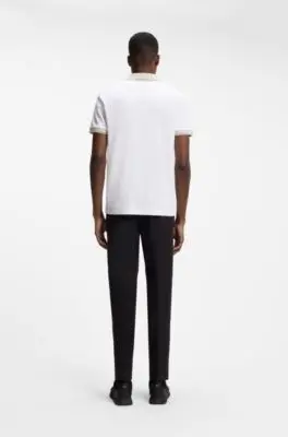 BOSS Slim-fit Cotton Polo Shirt - White