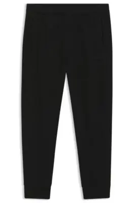 BOSS Cotton-blend Sweatpants With Embroidered Logo - Black